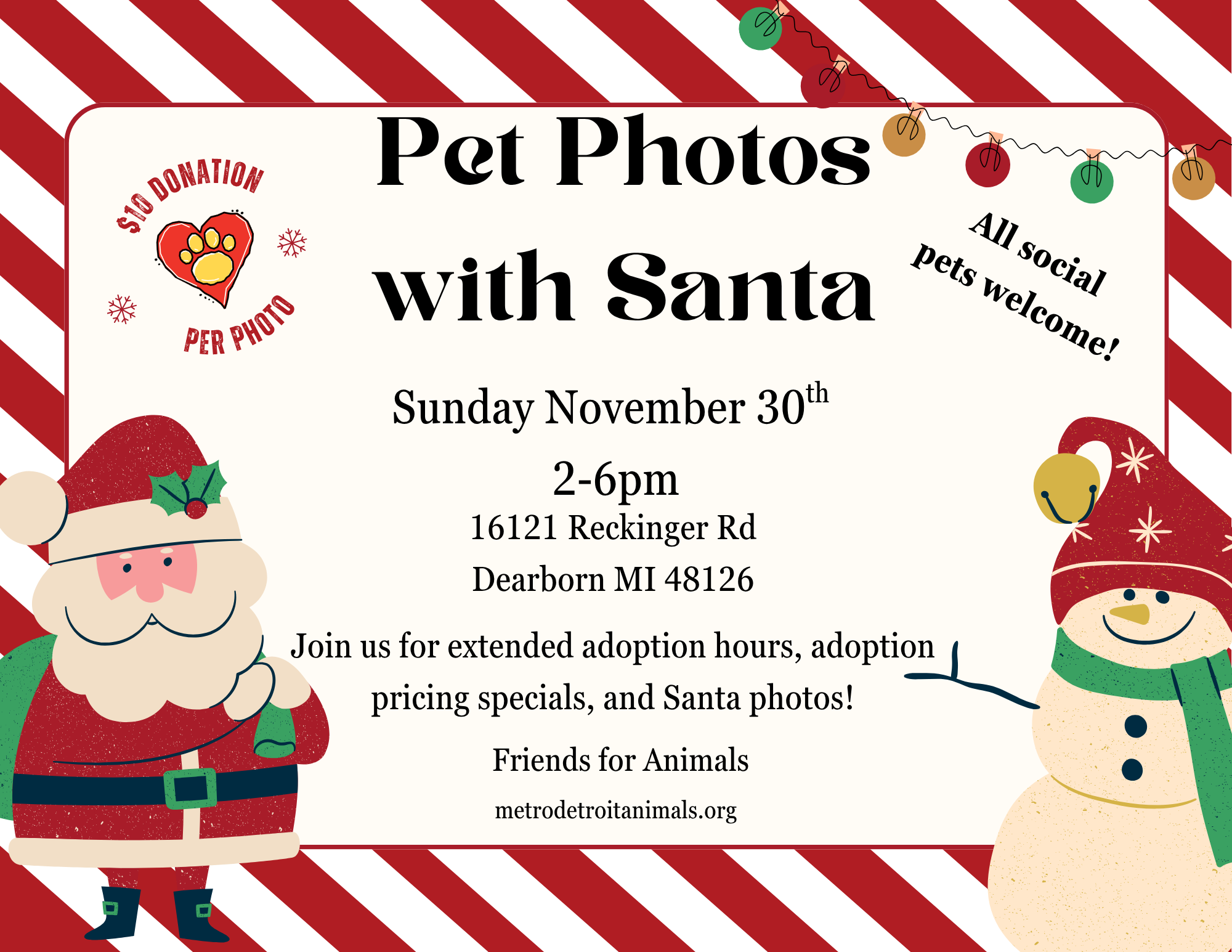 Thankful for Friends- Santa Photos and Adoption Specials - Friends for ...