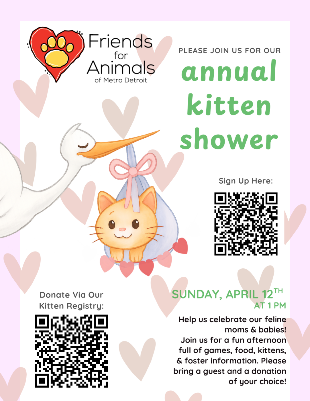 Annual Kitten Shower - Friends for Animals of Metro Detroit