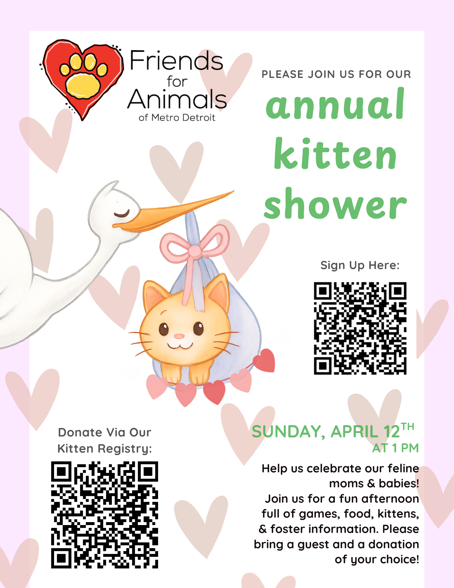 Annual Kitten Shower - Friends for Animals of Metro Detroit